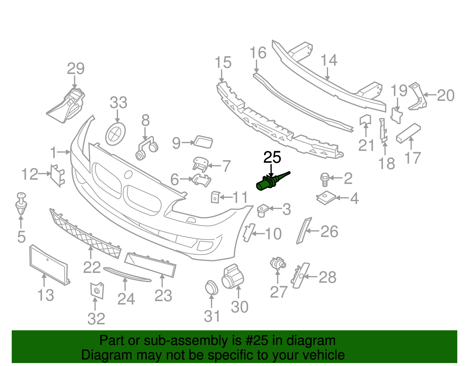 65816936953 - 1992-2025 BMW Ambient Temp Sensor (65-81-6-936-953) | BMW ...