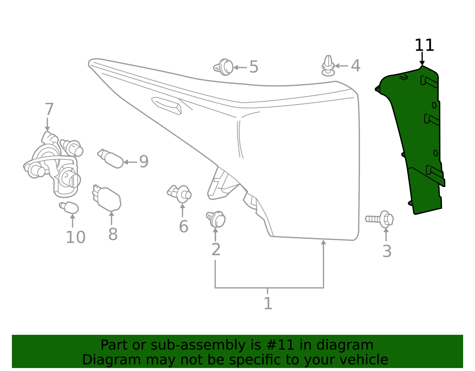 81497-47040 - High-Quality Tail Light Cover for AutoNation Parts