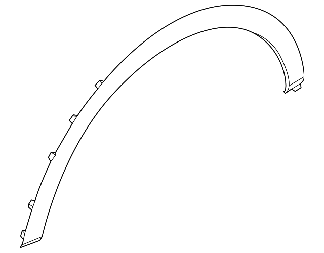 Hyundai - 87711-T6000 - Wheel Opening Molding - 2021-2025 Genesis | OEM ...