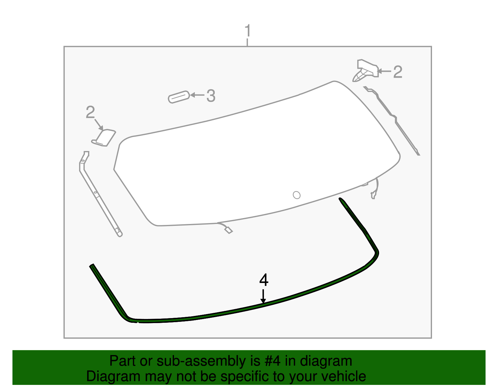 75573-78010 - Lower Molding - 2015-2020 Lexus | My L Parts