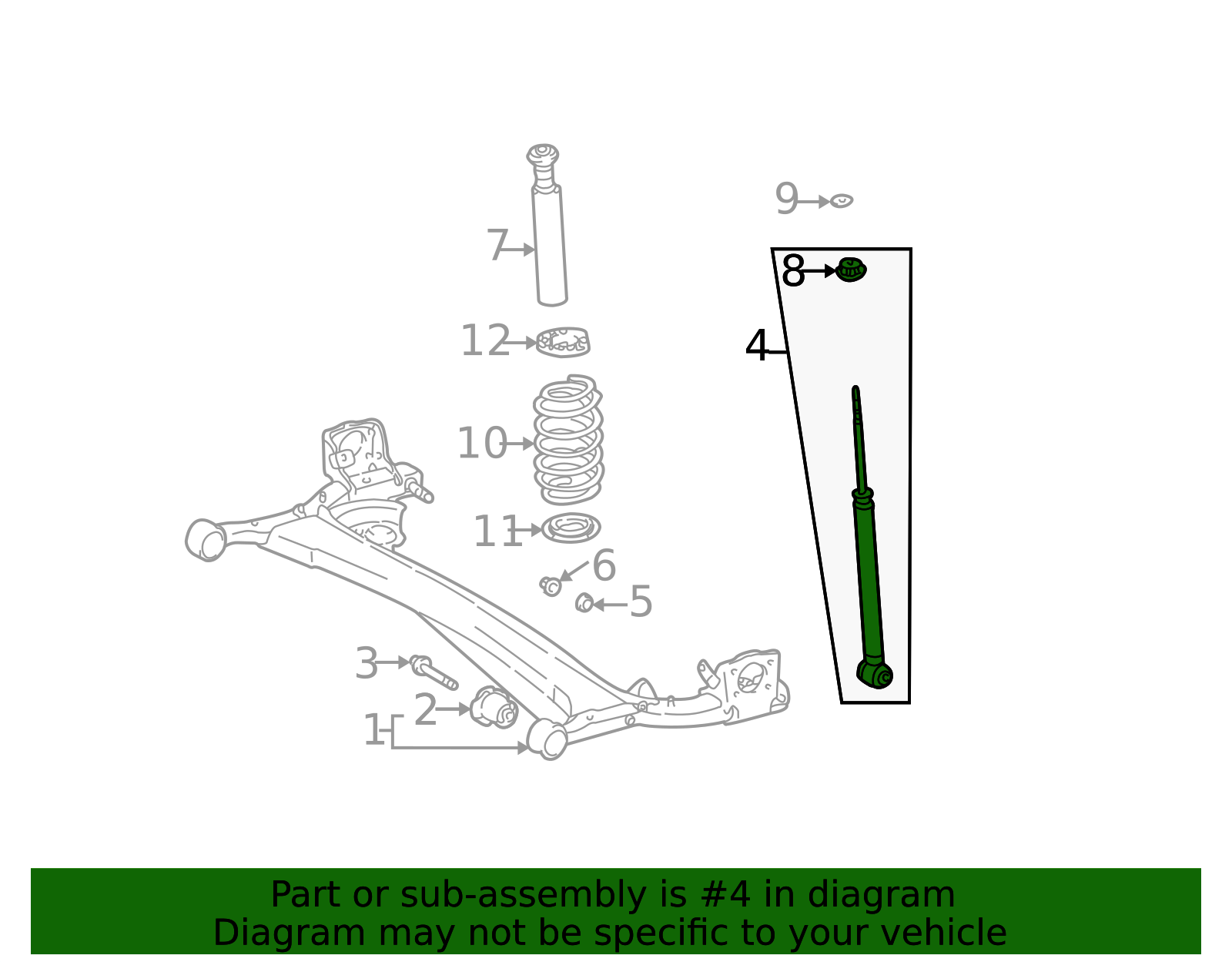Genuine Official Toyota Shock Absorber part# 48530-59815 for 2004-2006 ...