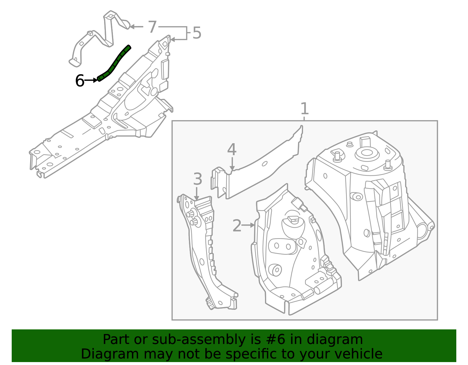64192-5MP0A - Rail Reinforced Seal Strip 2023-2025 Nissan ARIYA ...