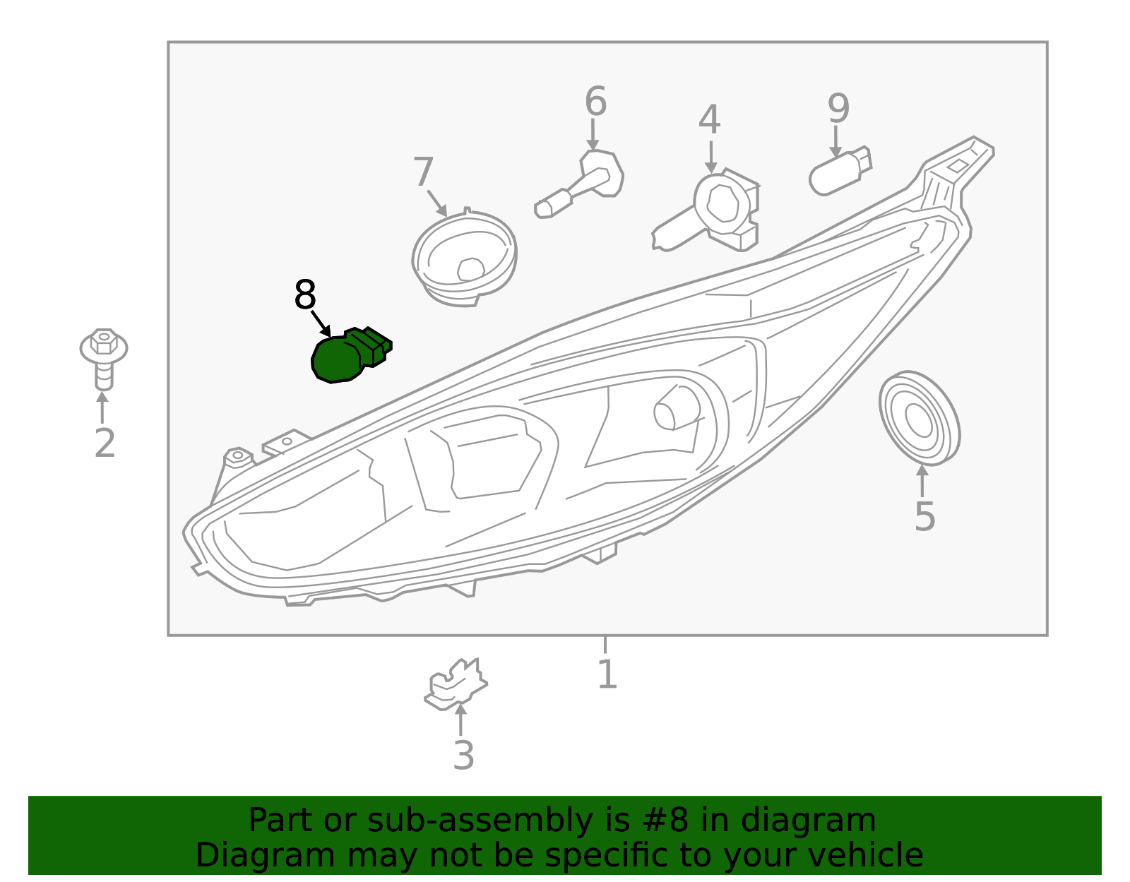 Genuine OEM Ford Part - Signal Lamp Bulb BE8Z-13466-C | Genuine OEM ...