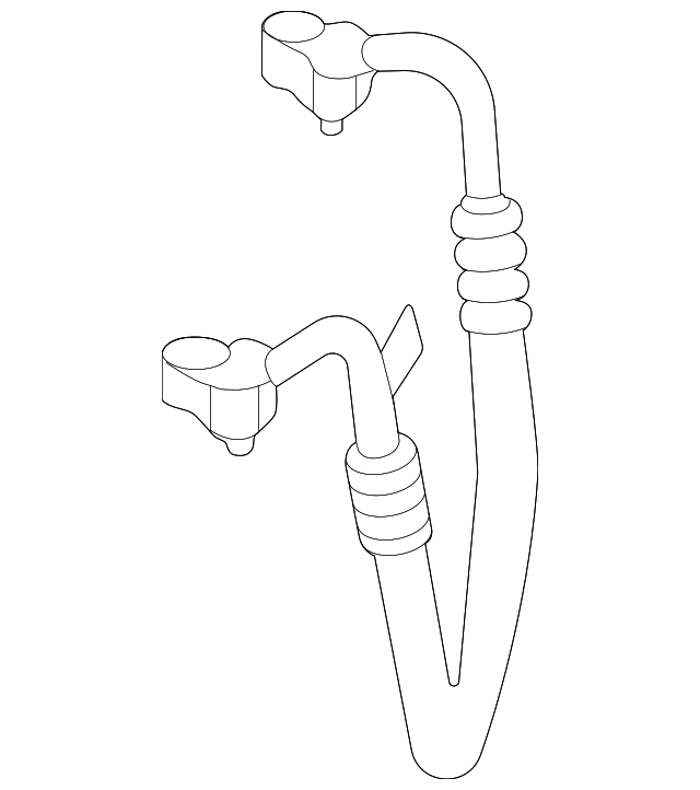 2019-2023 BMW A/C Refrigerant Discharge Hose 64-53-9-493-985 | BMW OEM ...