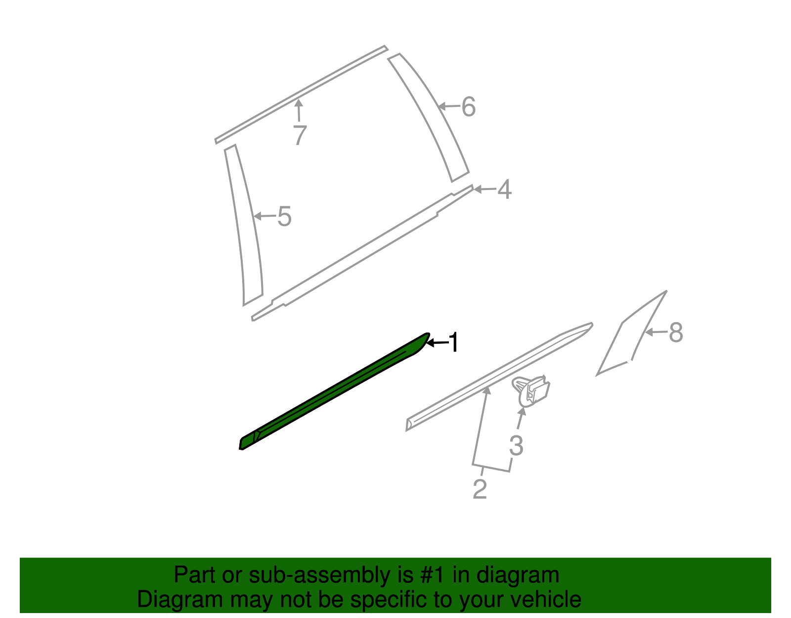 2006-2014 Volvo XC90 Side Molding - Passenger Side (RH) 39998736 ...