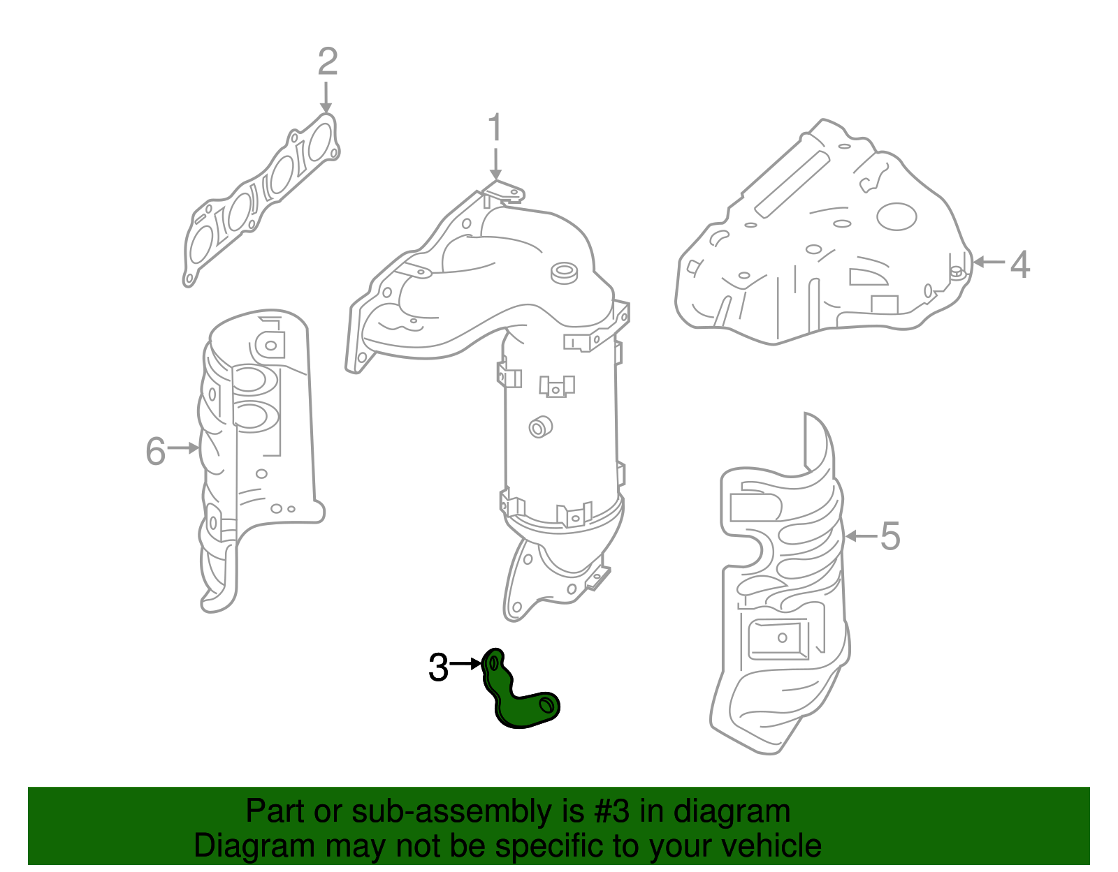 2014-2017 Infiniti QX60 Exhaust Manifold Bracket 14014-3KA0A | INFINITI ...
