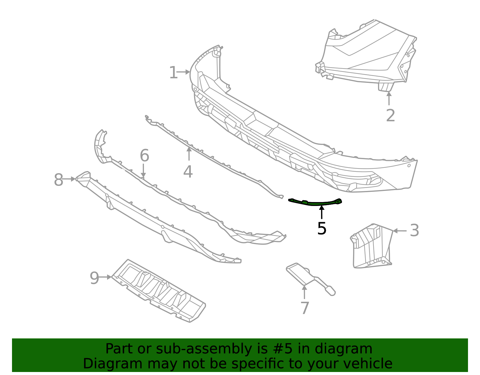 2022-2024 Hyundai Tucson Bumper Trim 86697-N9010 | OEM Parts Online