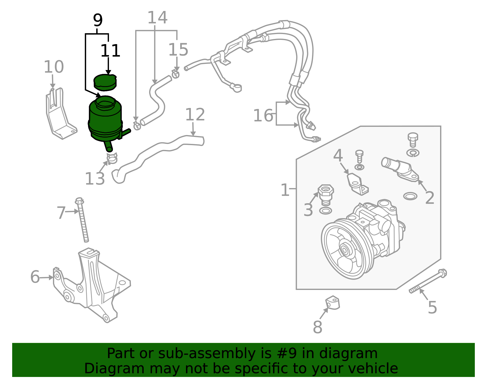 2003-2008 Subaru Forester Reservoir Tank 34630SA001 | Subaru Parts Store