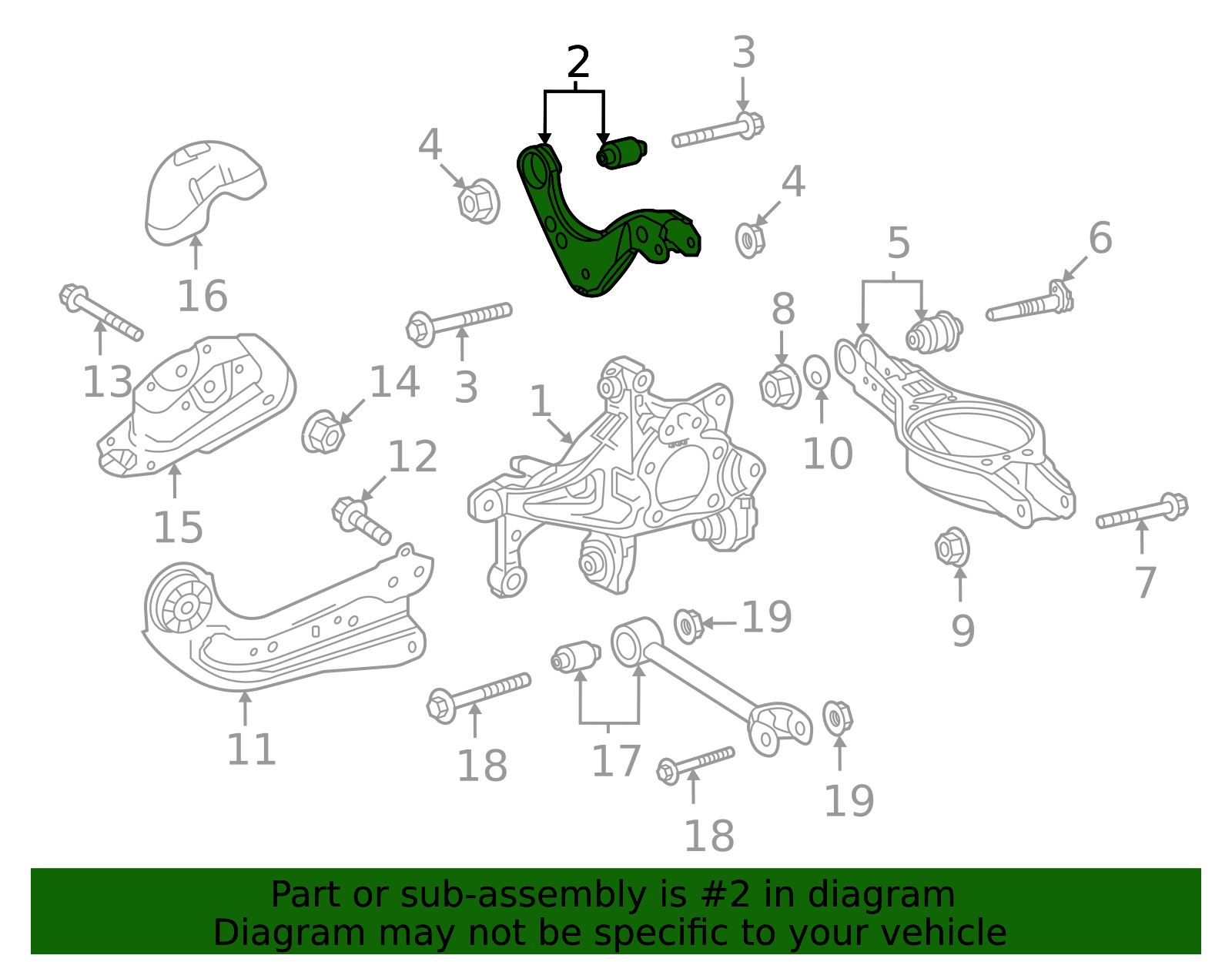 2018-2026 Toyota Upper Control Arm 48790-06010 | OEM Parts Online