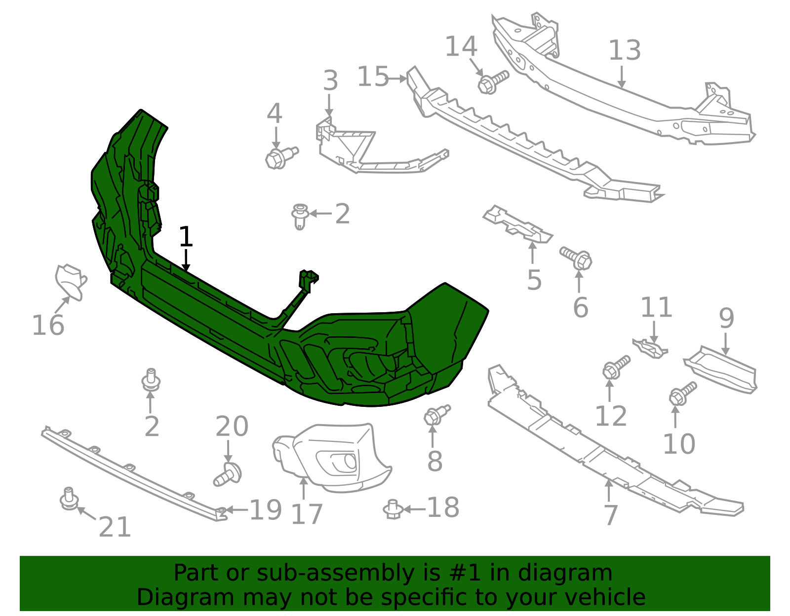 2022-2024 Subaru Forester Bumper Cover 57704SJ030 | Subaru Parts Guys