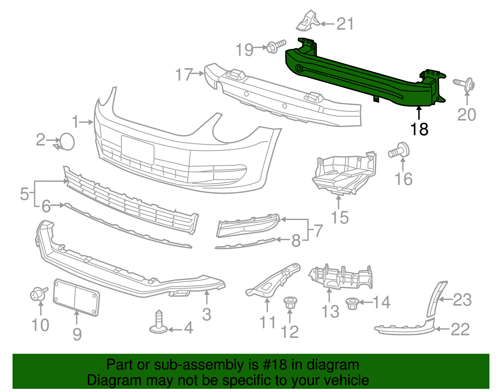 5C5-807-109-C - Impact Bar 2012-2019 Volkswagen Beetle | OEM VW Parts Haus