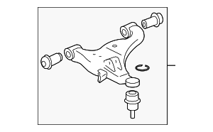 48069-04030 - Lower Control Arm 2005-2015 Toyota Tacoma | Longo Toyota ...