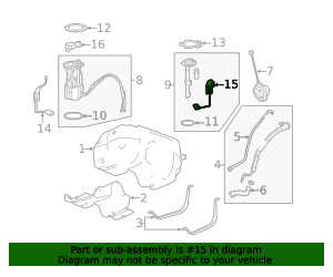 2012-2017 GM Fuel Tank Sending Unit Kit with Flange, Sending Unit ...