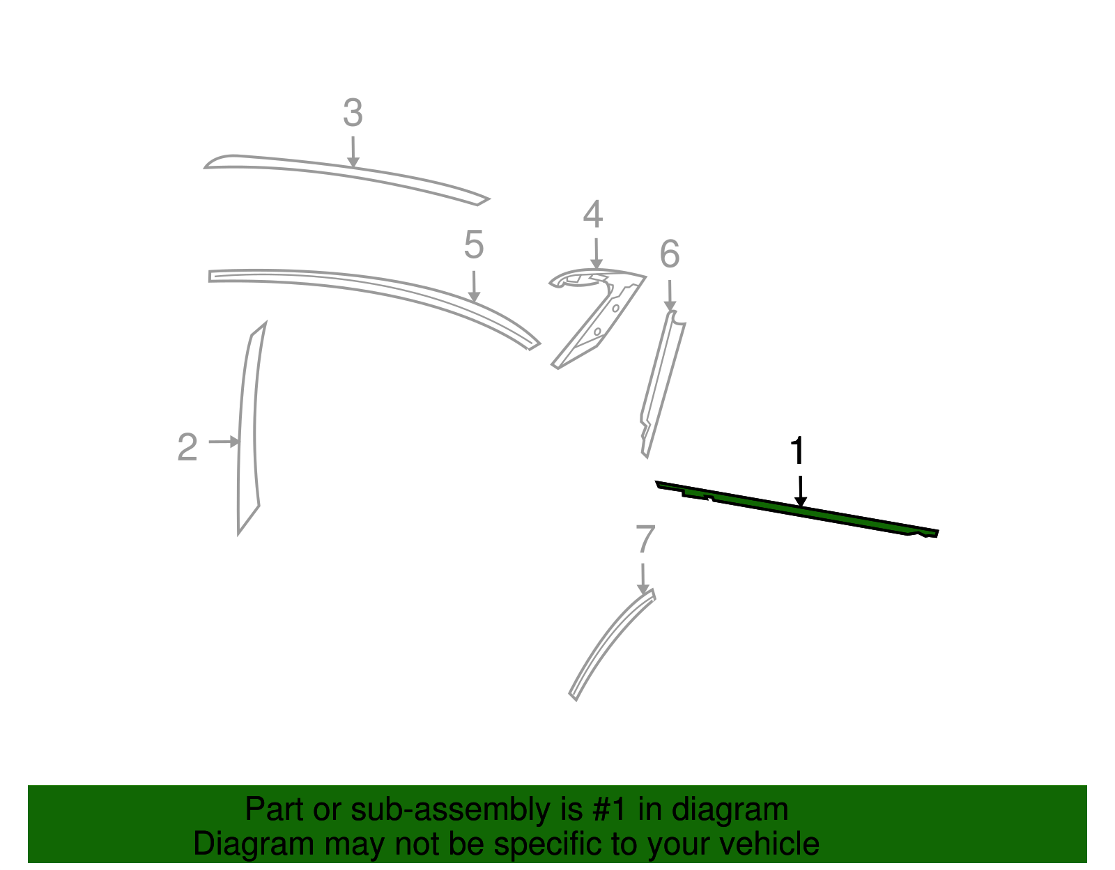 82821-9N00A - 2009-2014 Nissan Maxima - Belt Weather-Strip | Anicra ...