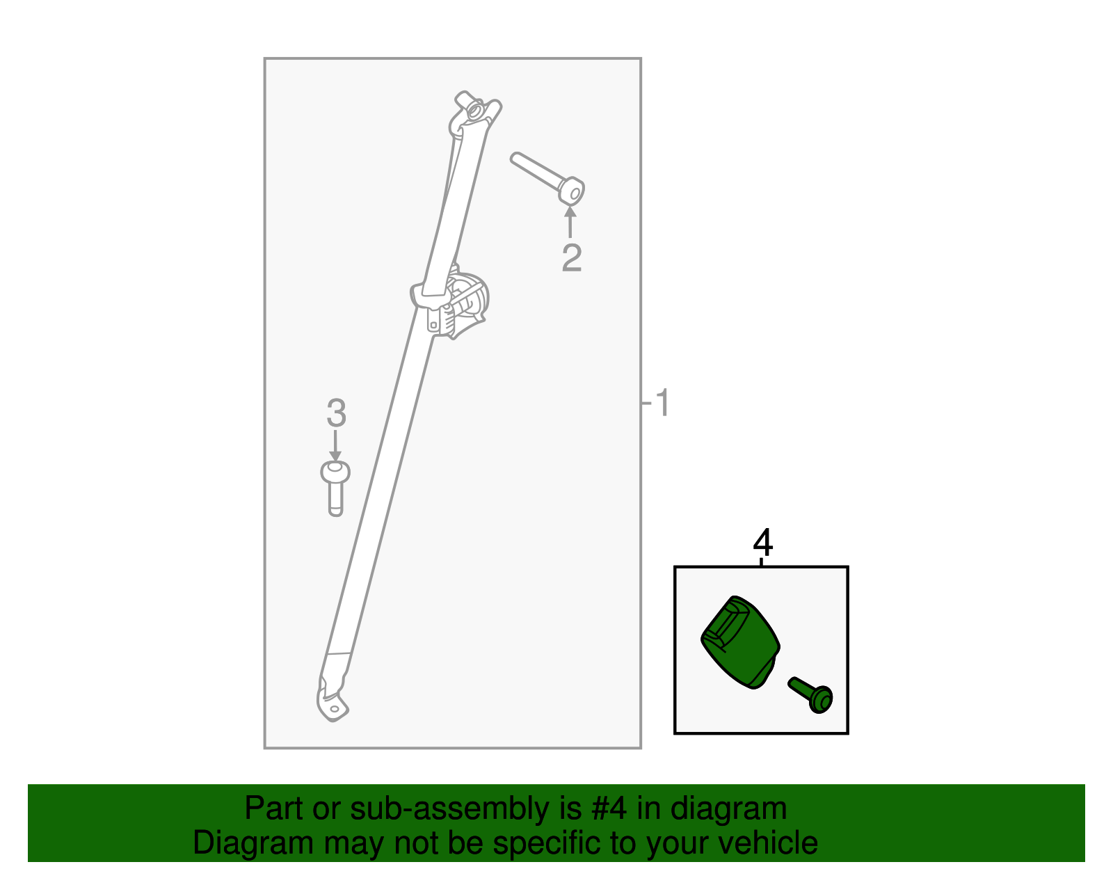 BB5Z-7860044-AA - Buckle End 2011-2019 Ford | Raceway Ford Parts