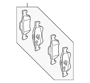 007-420-68-20-64 - Disk Brake Pad Rear For 2006-2018 Mercedes-Benz ...