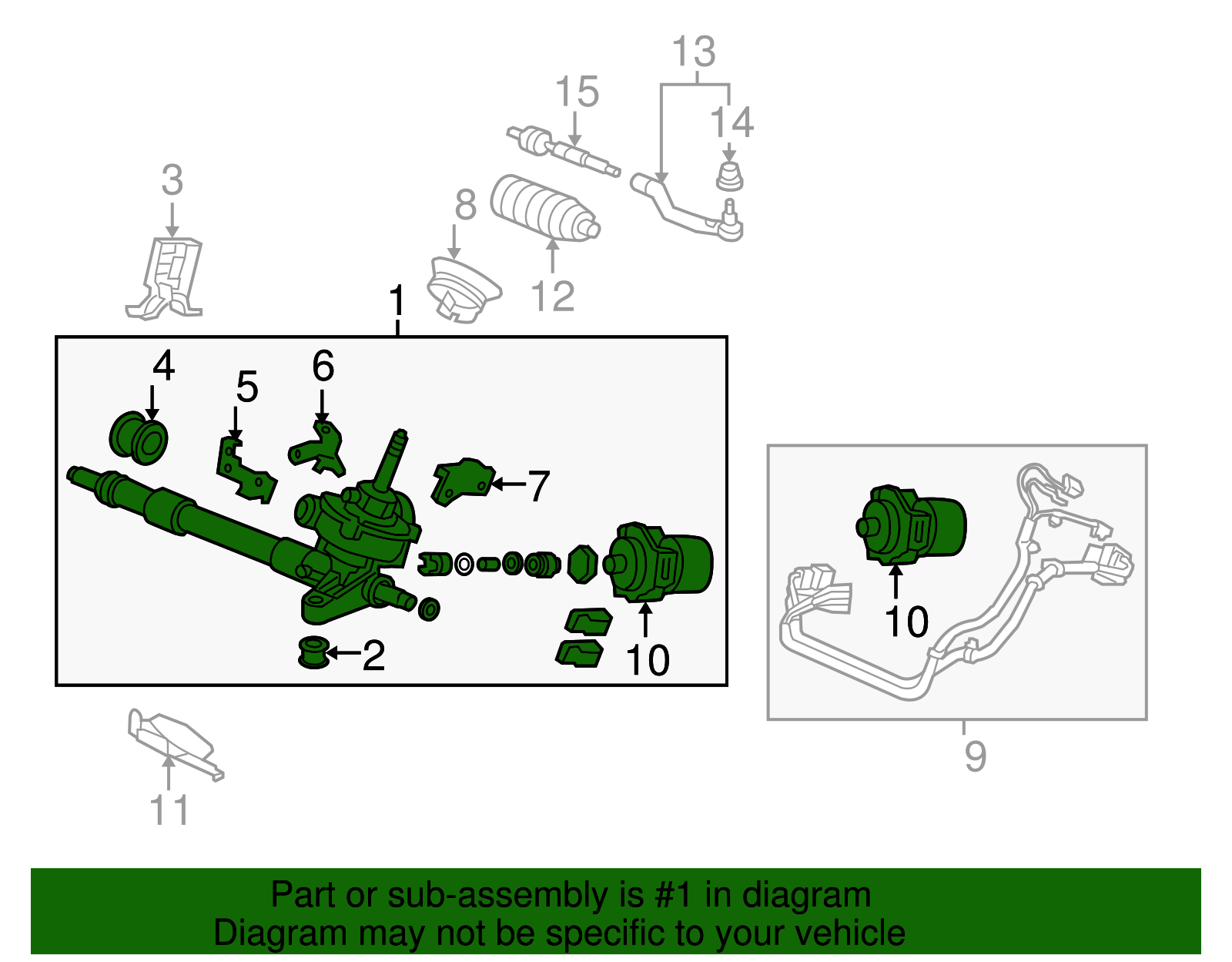 53601-SNR-A09 - 2006-2011 Honda Civic - Rack Power Steer | Honda Parts Guys