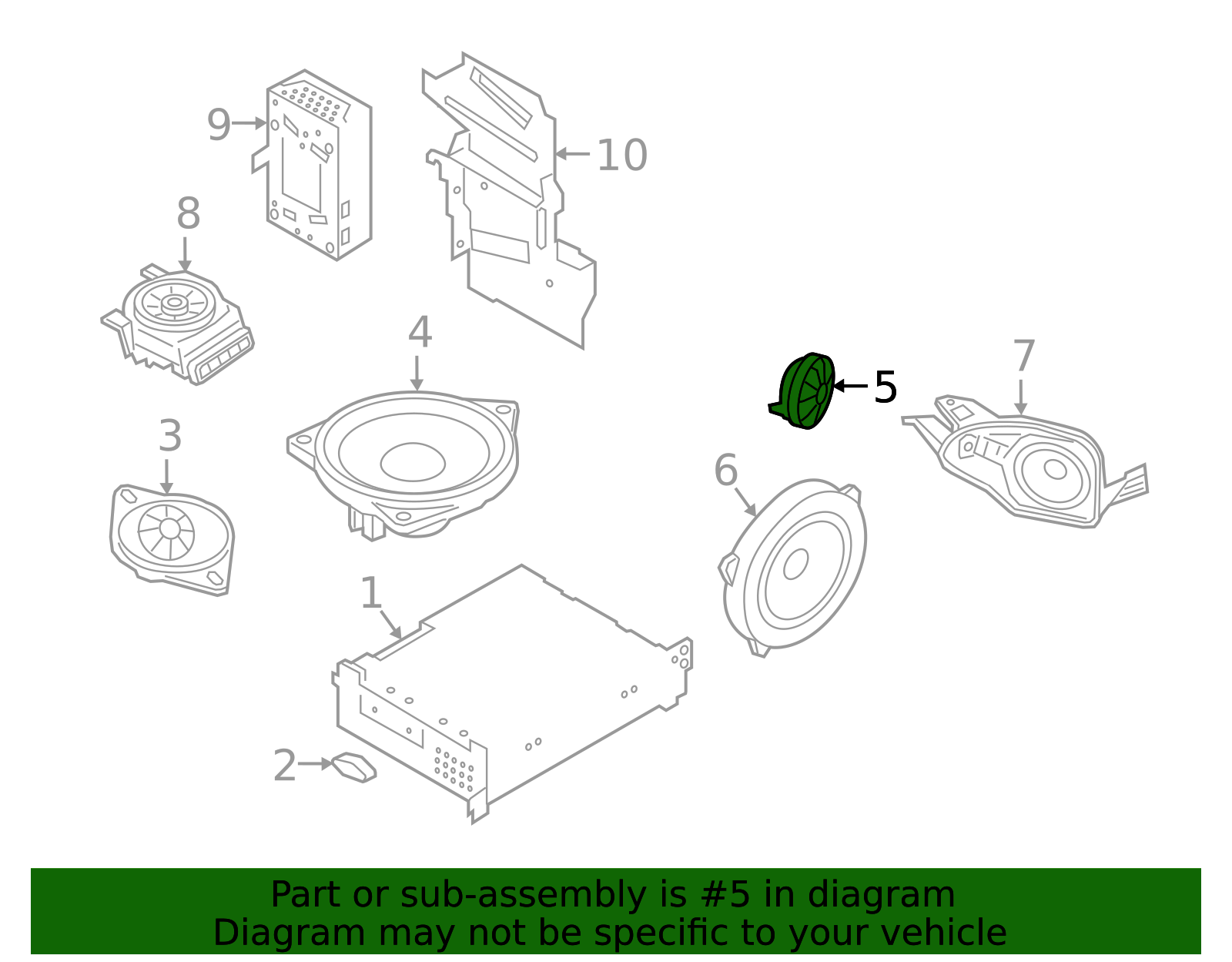 OEM Speaker 86160-WAA13 - Restore Crisp Sound Quality | AutoNation Parts