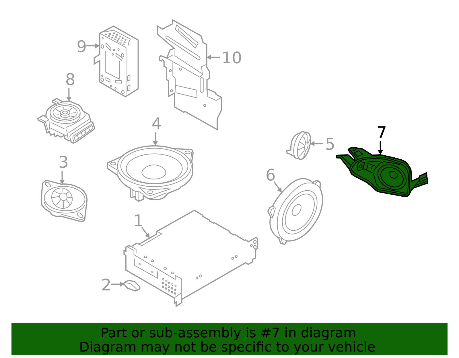 OEM Speaker 86150-WAA03 - Restore Crisp Sound Quality | AutoNation Parts