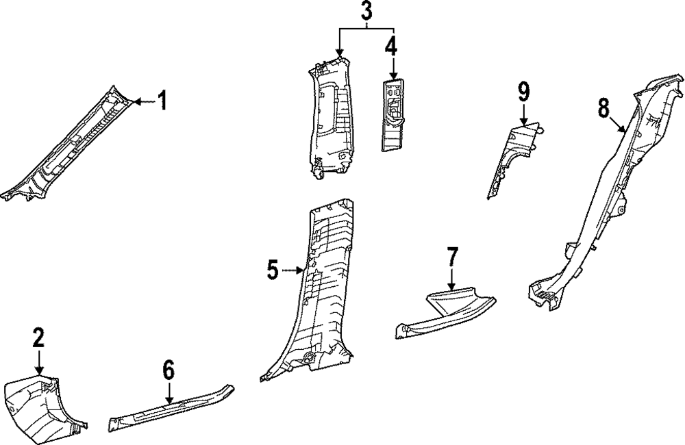 67910-F6010-C0 - Front Sill Plate For 2022-2025 Lexus | Lexus OE Parts