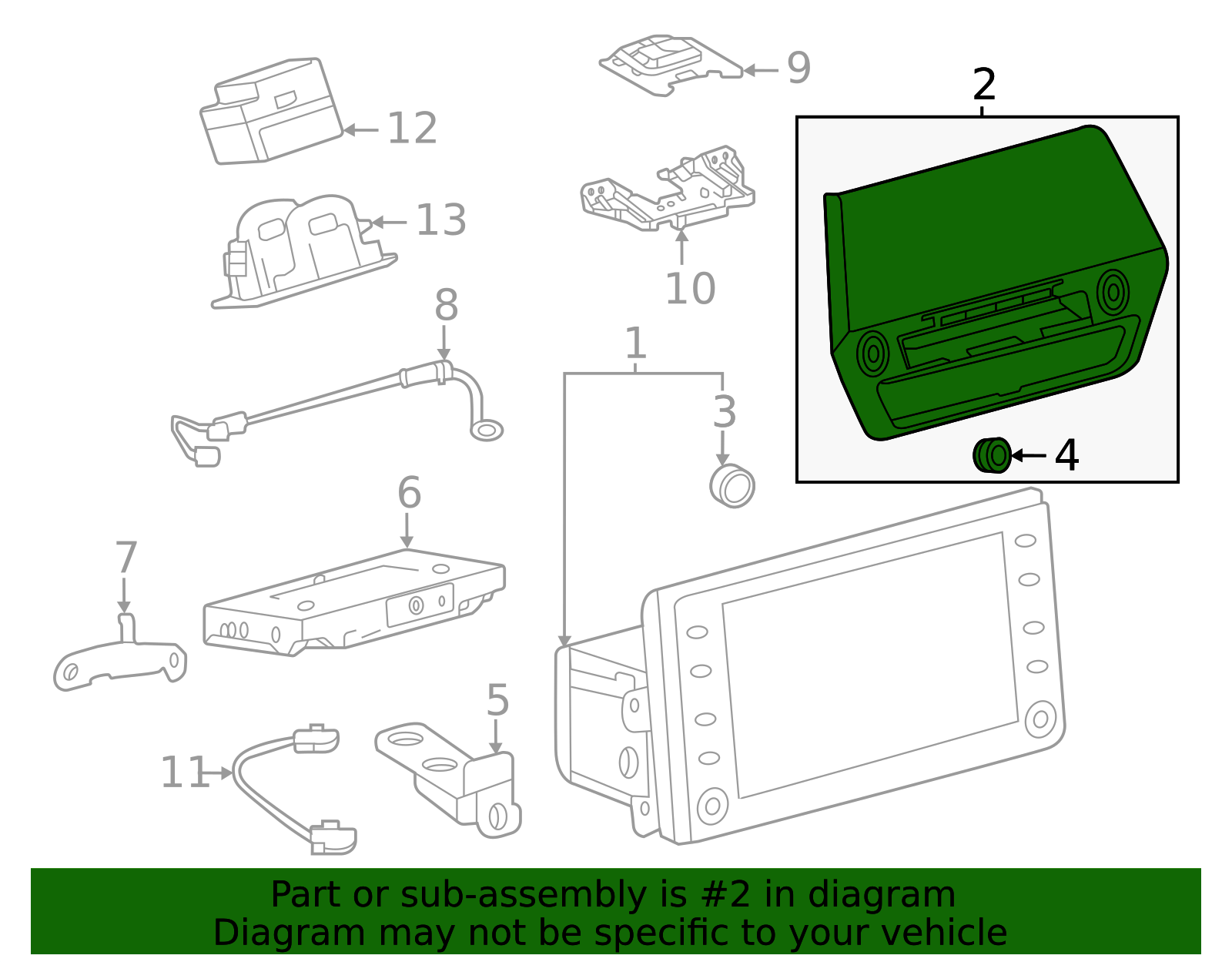 86110-0E060 - 2020-2022 Toyota Highlander - Display Unit | Discount ...