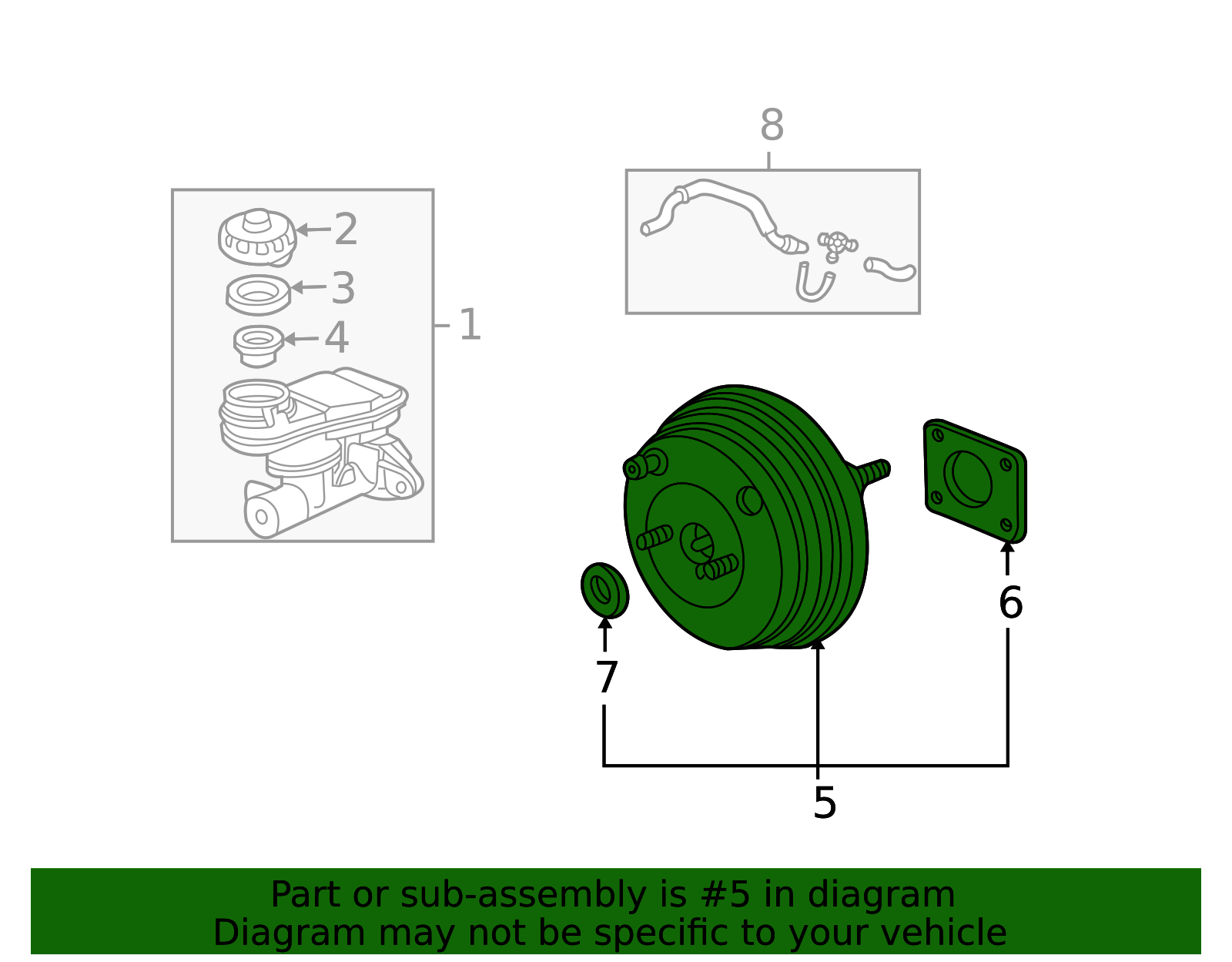 2003-2005 Honda Civic Brake Booster 01469-S5B-A50 | OEM Parts Online