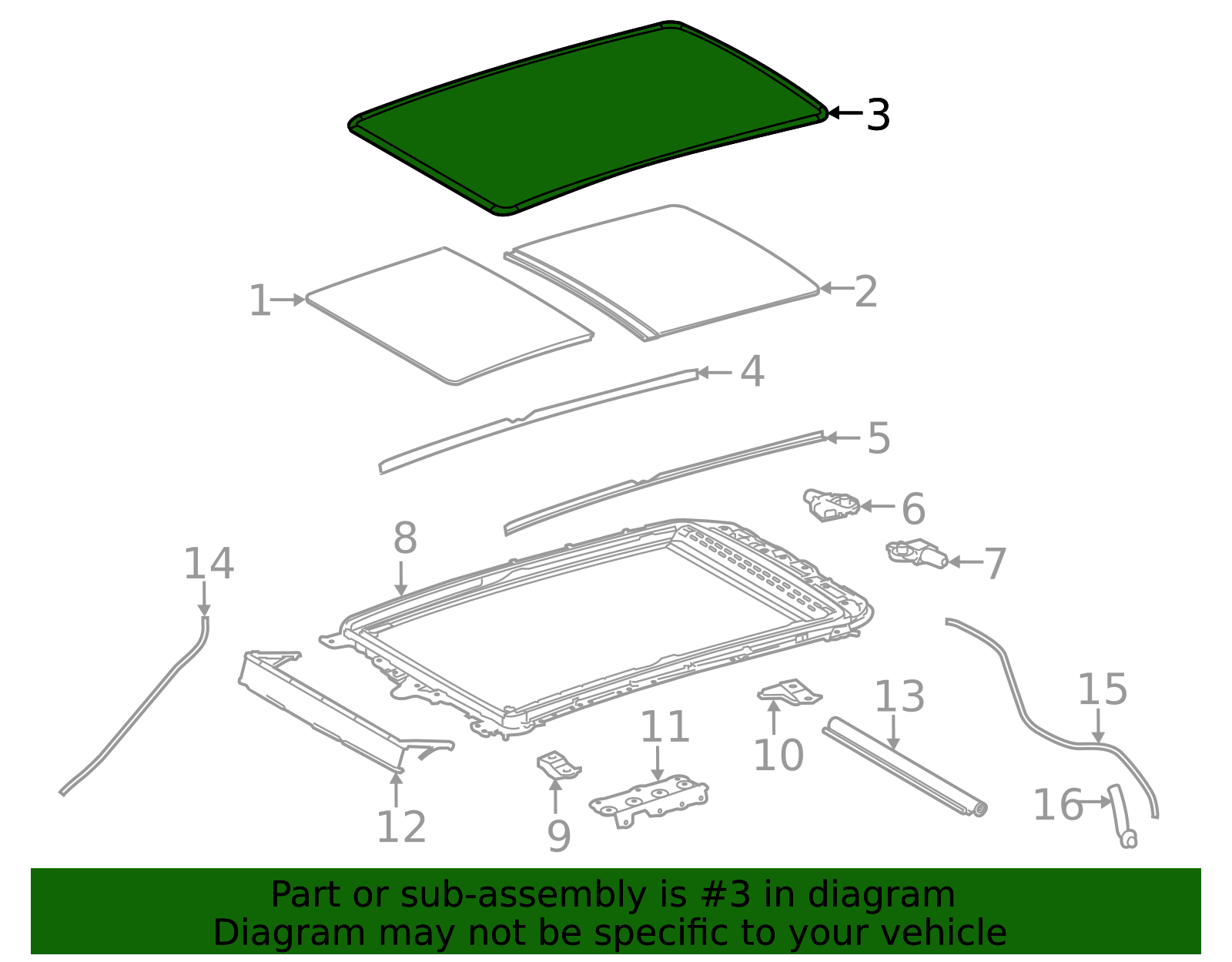 63251-0E100 - High-Quality Sunroof Seal for AutoNation Parts