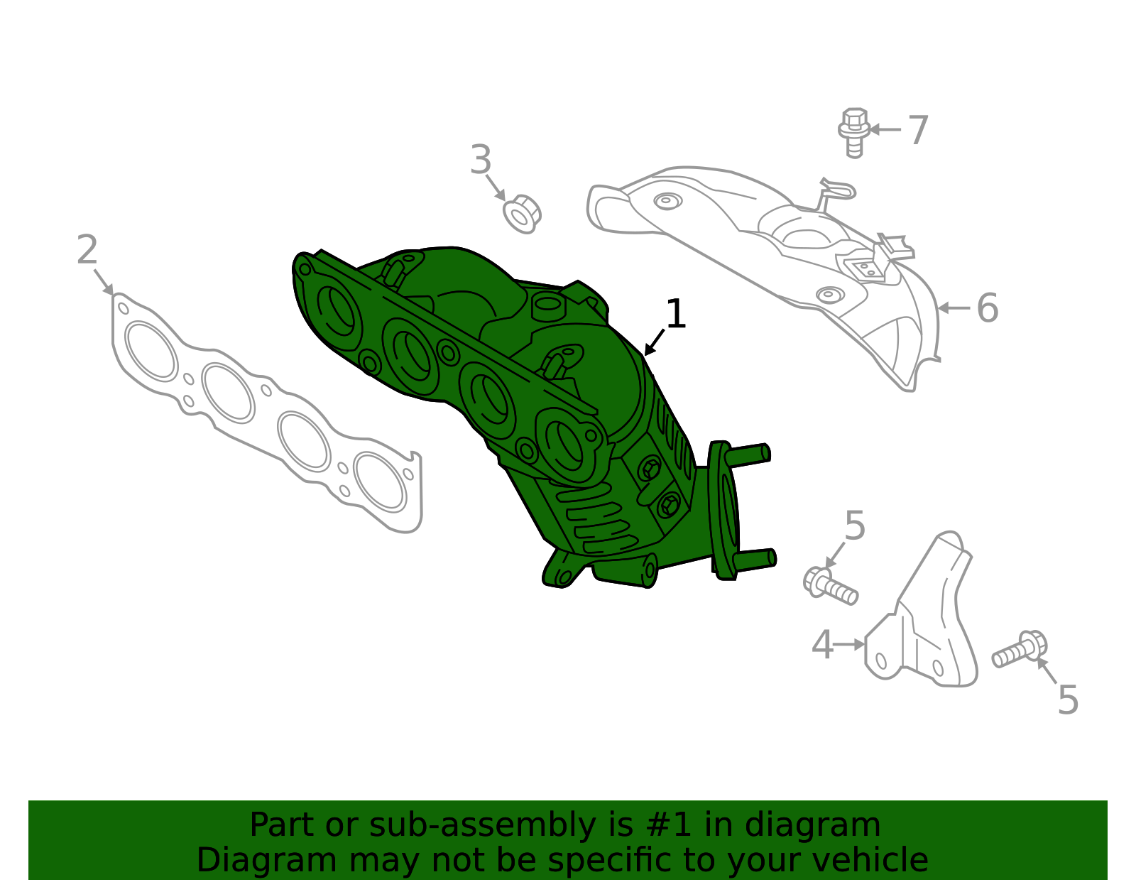 2017-2019 Kia Optima Catalytic Converter With Integrated Exhaust ...