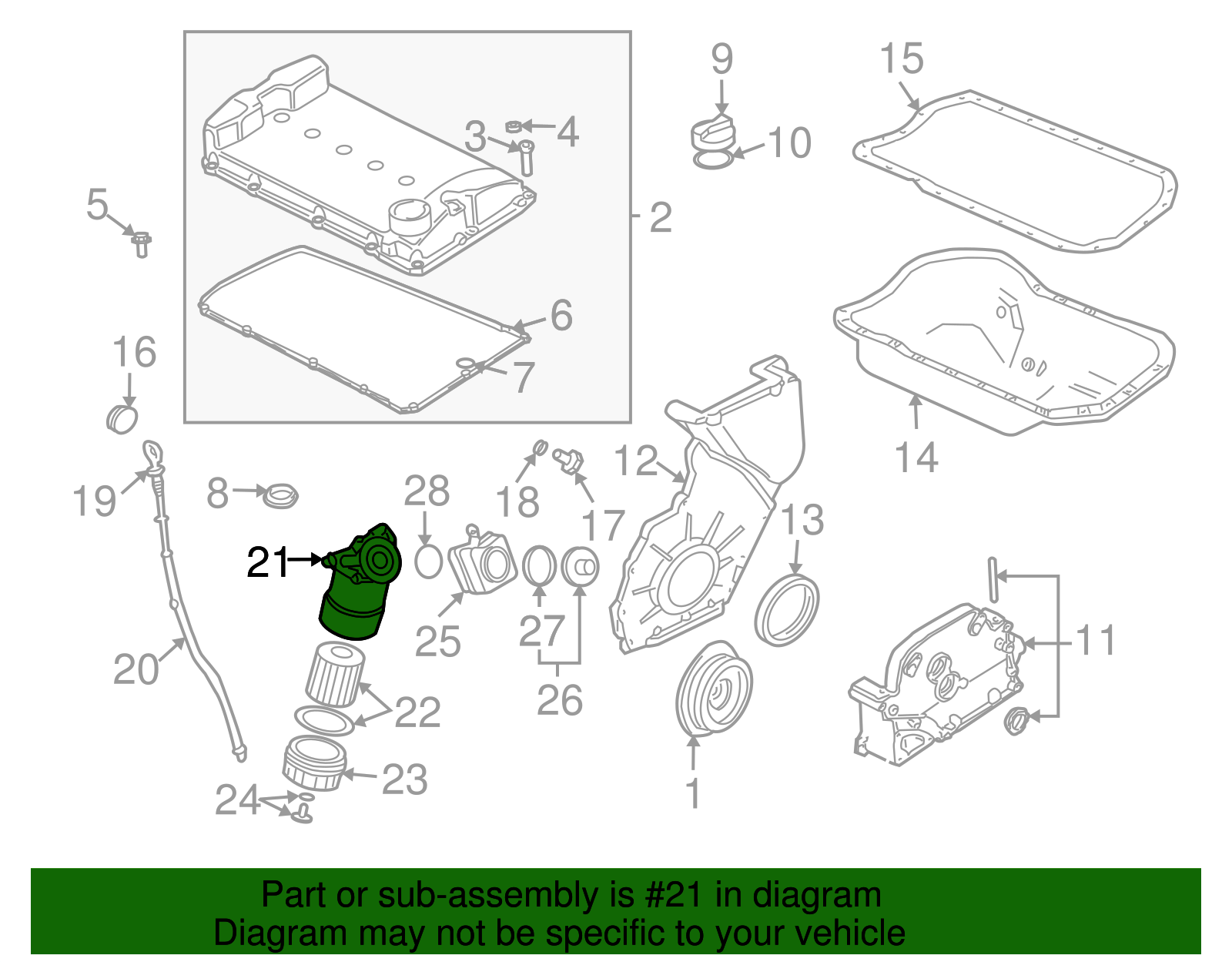 2002-2008 Volkswagen Oil Filter Housing 022-115-403-R | VW Direct Auto ...
