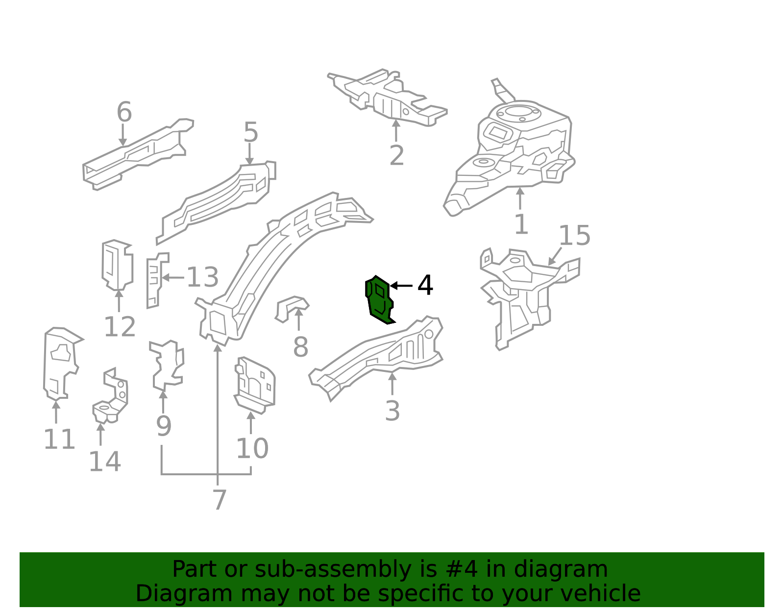 60724-TBA-A01 - Fender Gusset 2016-2022 Honda | Honda Parts Online