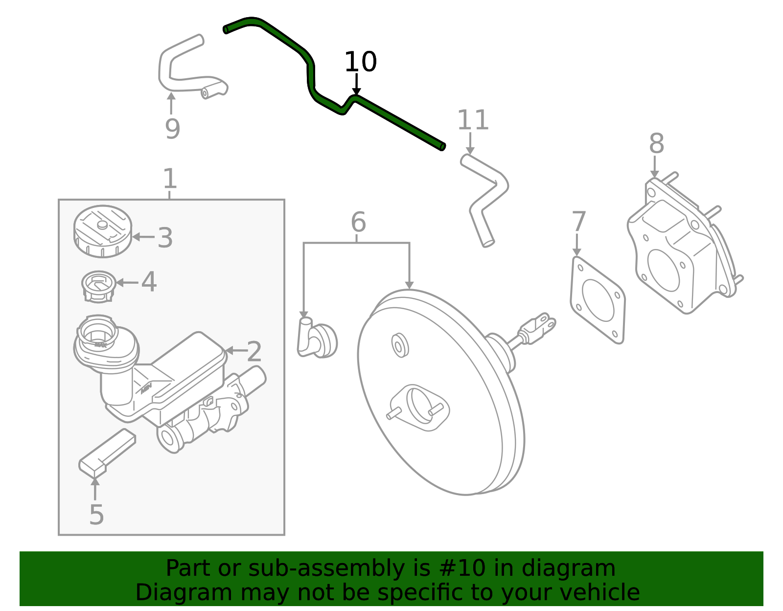 Brake Vacuum Hose - OEM Booster Performance Line | AutoNation Parts