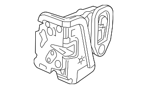 2016-2025 GM Passenger Side Rear Side Door Latch 13546554 GM ...