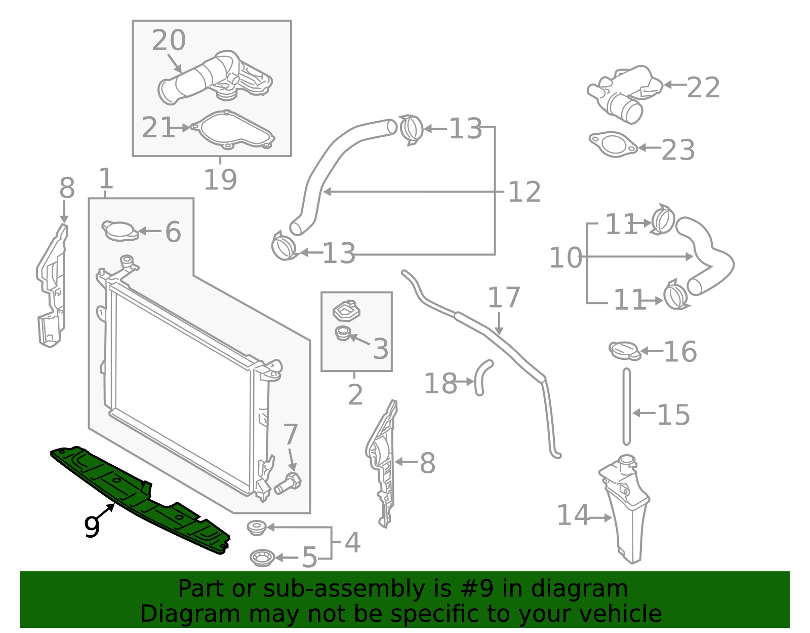 2011-2016 Hyundai Equus Lower Air Guide 29135-3N000 | MotorMotor