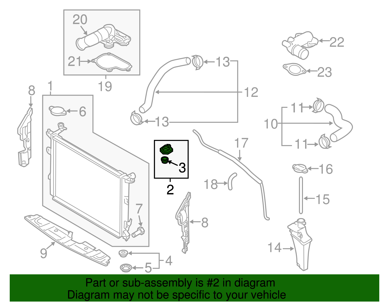 25339-3N000 - Upper Mount - 2011-2016 Hyundai Equus | World OEM Parts ...