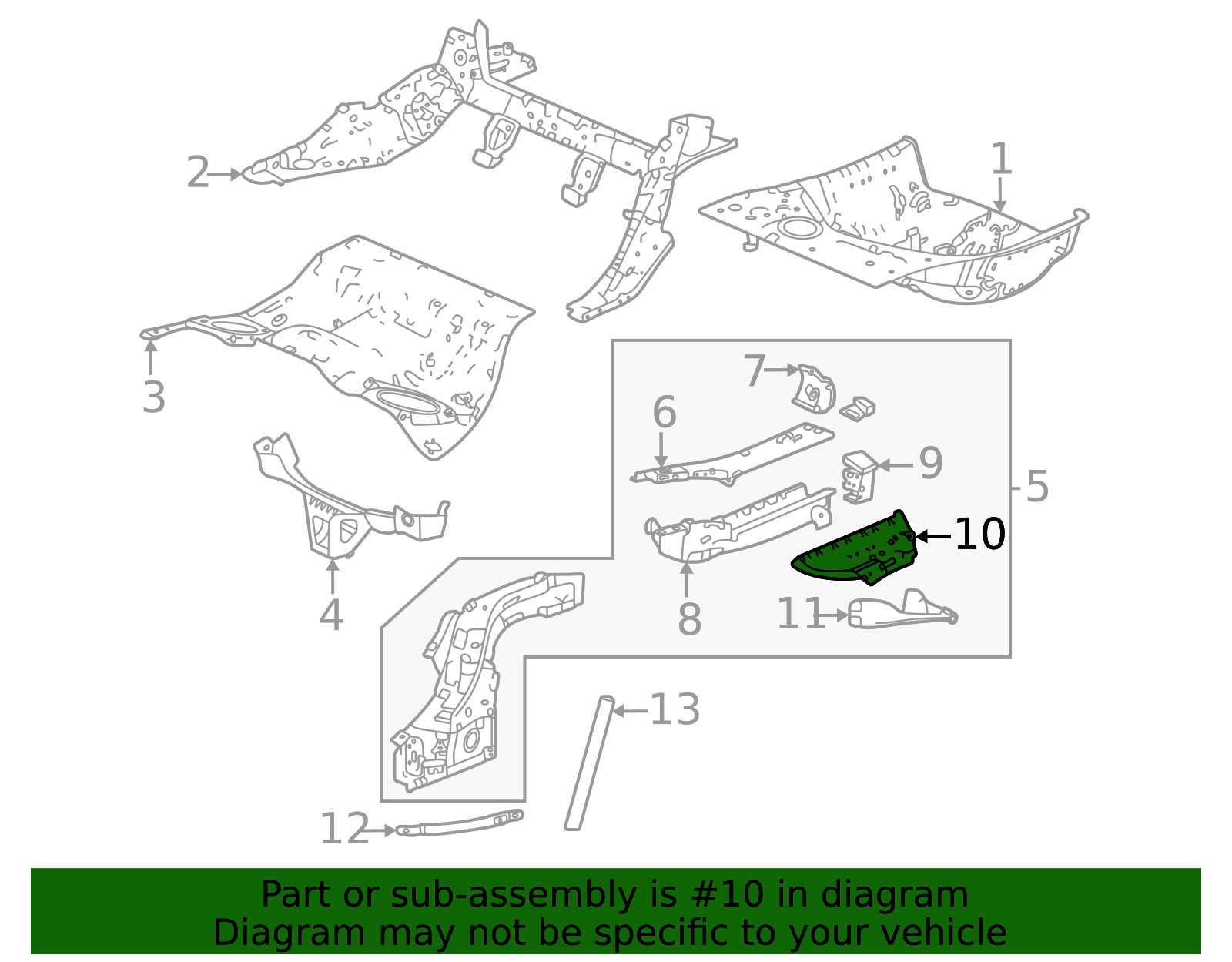 65684-TGV-A00ZZ - High-Quality Floor Extension for 2021-2025 Acura TLX ...