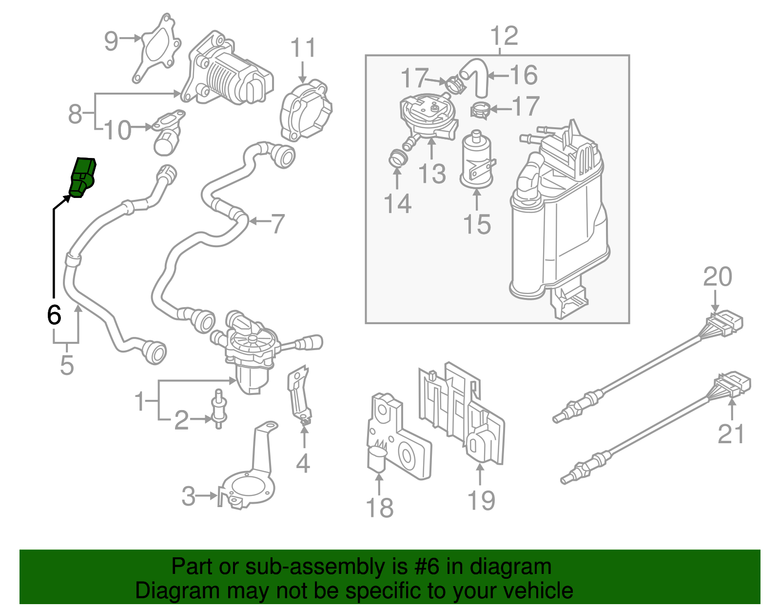 2007-2024 Volkswagen Pressure Sensor 06L-906-052-A | VW Direct Auto Parts