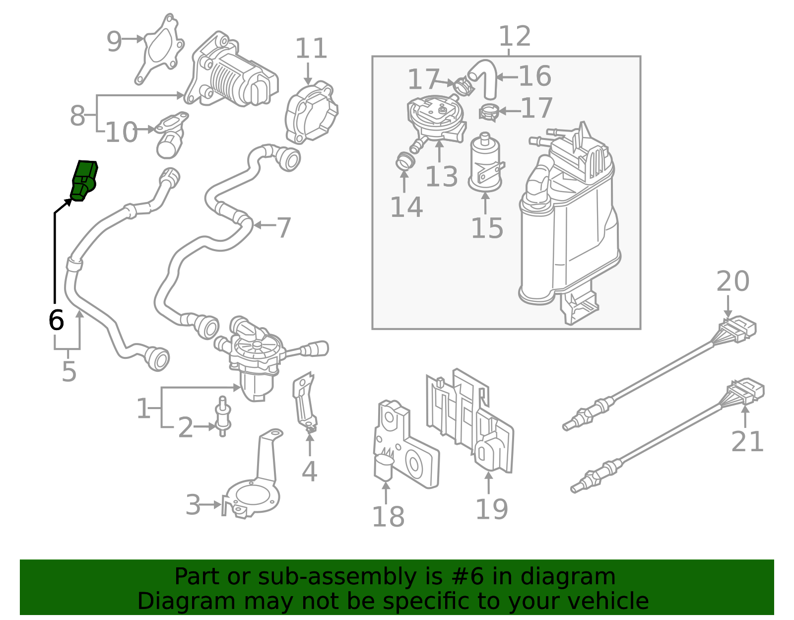 2007-2025 Volkswagen Pressure Sensor 06L-906-052-A | OEM Parts Online