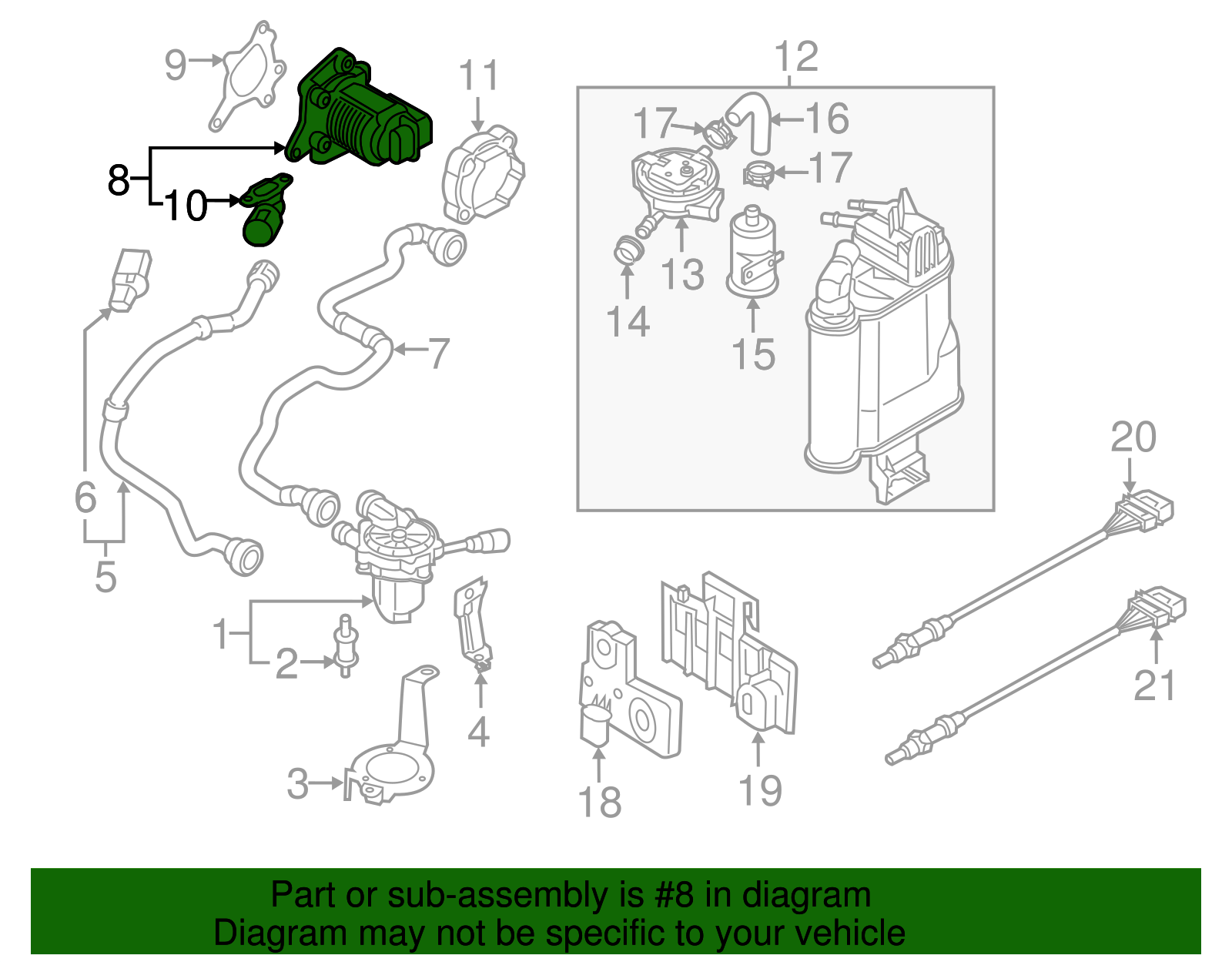 2015-2024 Volkswagen Secondary Air Injection Control Valve Combi Valve ...