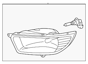 2005-2006 Toyota Camry Fog Lamp Assembly 81210-06040 | Toyota Parts Center