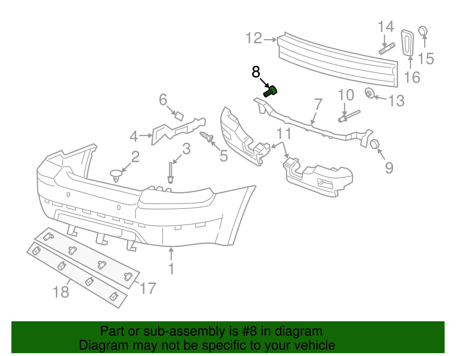 2008-2019 Ford Radiator Support Air Deflector Rivet W706676-S300 | OEM ...