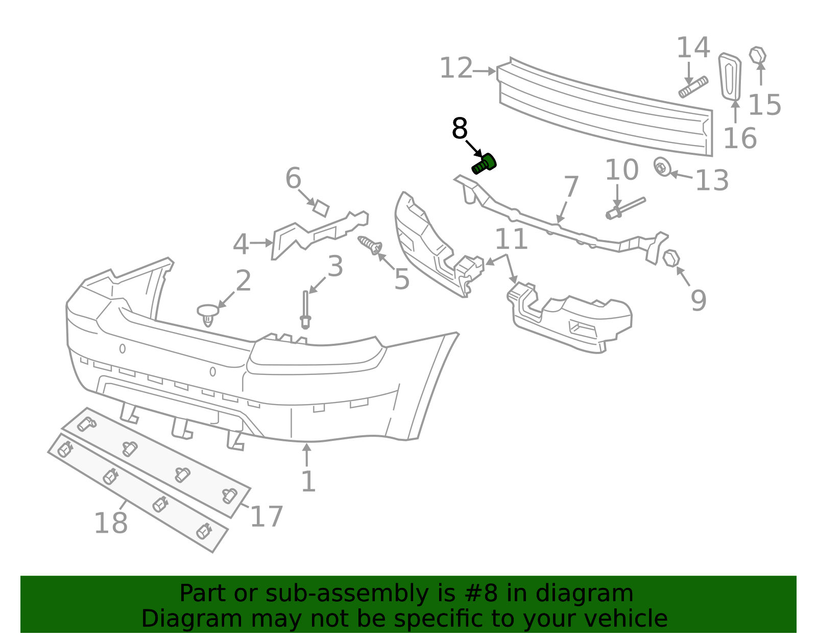 2008-2019 Ford Radiator Support Air Deflector Rivet -W706676-S300 ...