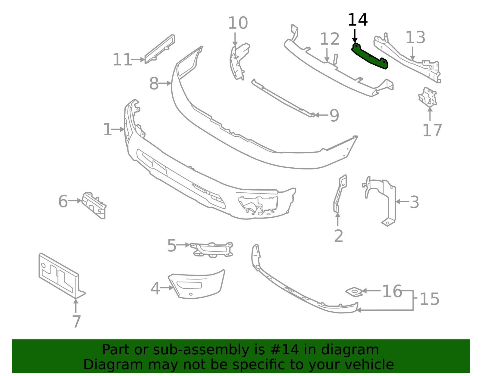 53830-9FV0A - Impact Bar Bracket 2020-2024 Nissan TITAN | Official ...