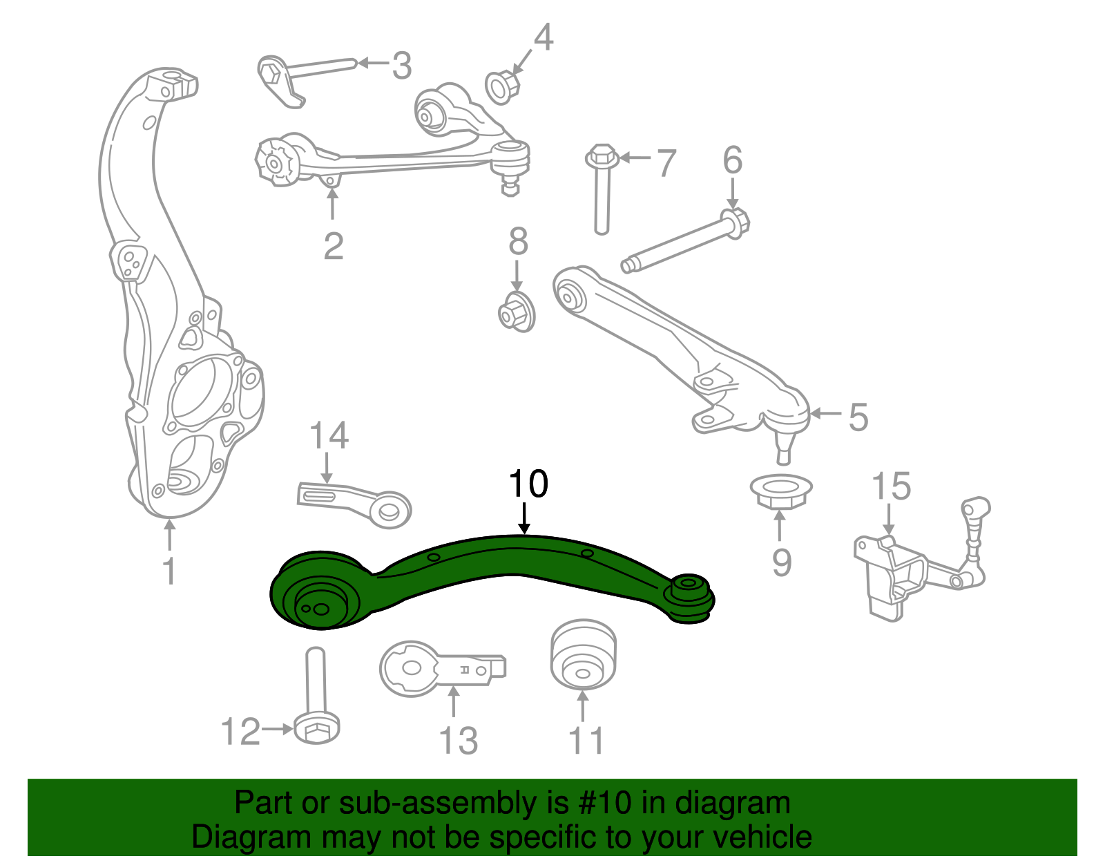 Genuine OEM Ft Lower Control Arm Part# T4A29804 Fits 2017-2024 Jaguar F ...