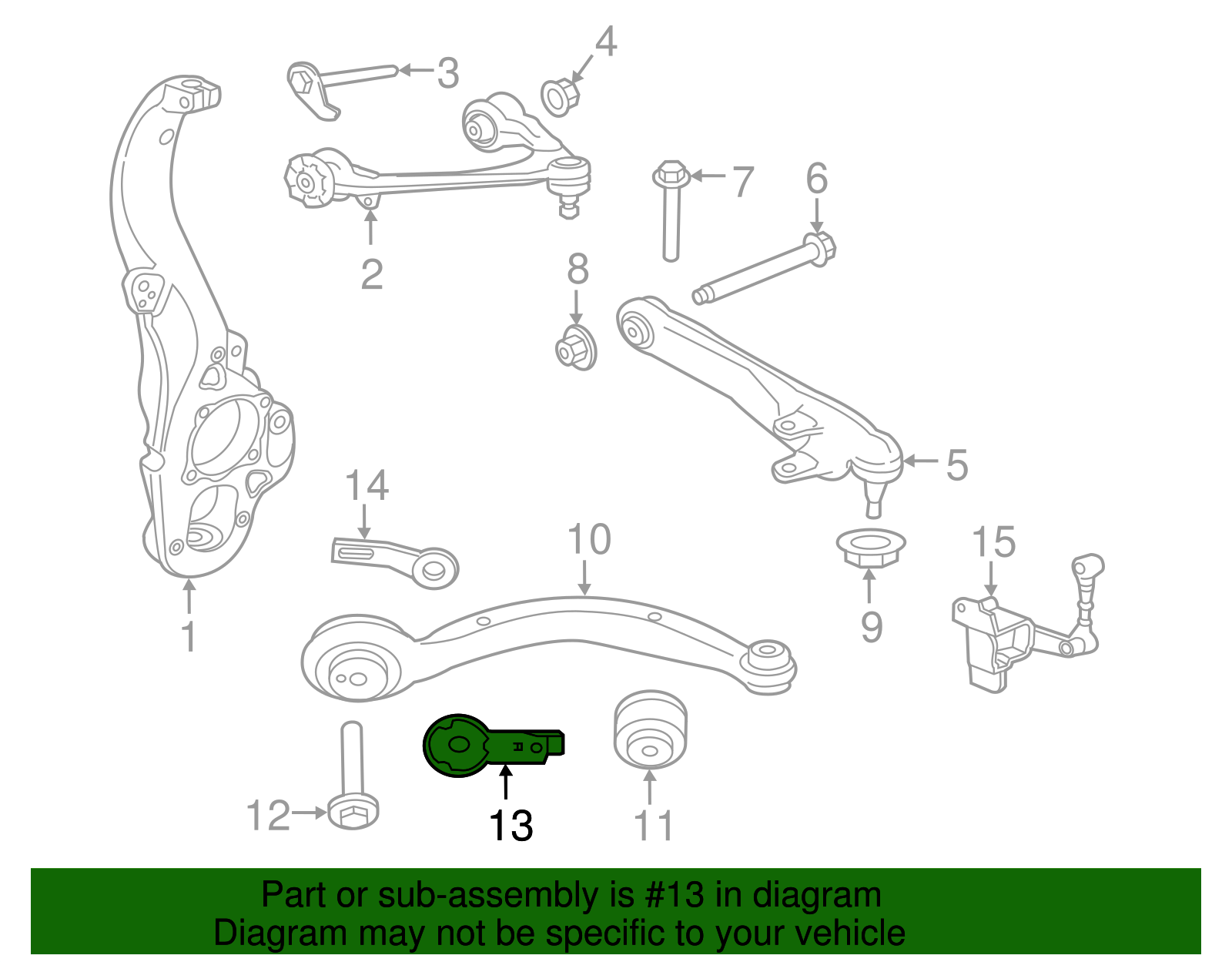 2017-2023 Jaguar Ft Lower Control Arm Adjust Cam T2H6522 | OEM Parts Online