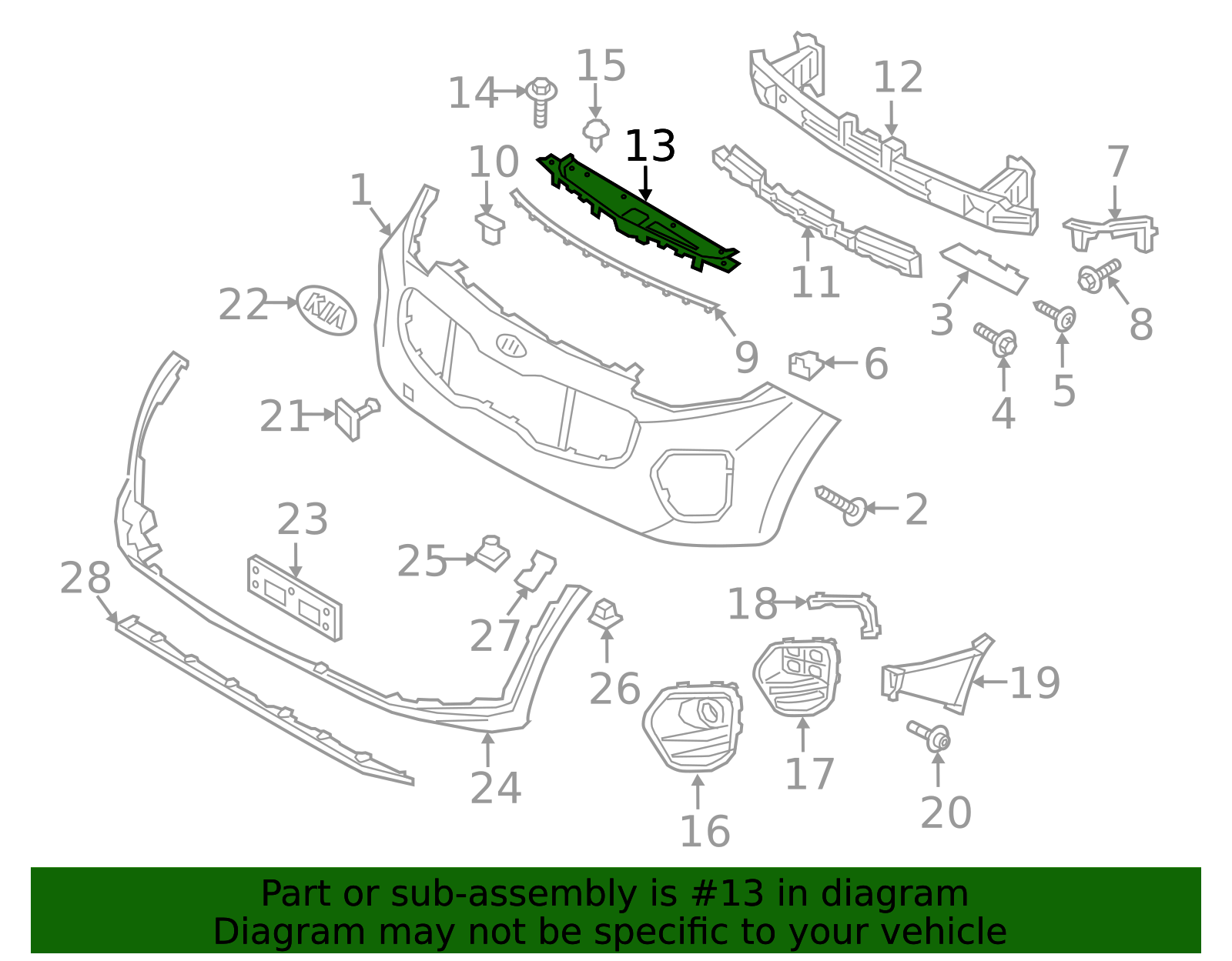 86361-D9700 - Sight Shield 2017-2019 Kia Sportage | Kia.Parts Store