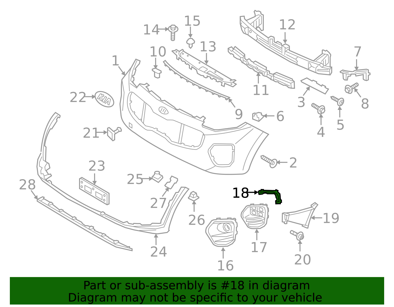 86544-D9700 - Bracket 2017-2019 Kia Sportage | Kia.Parts Store
