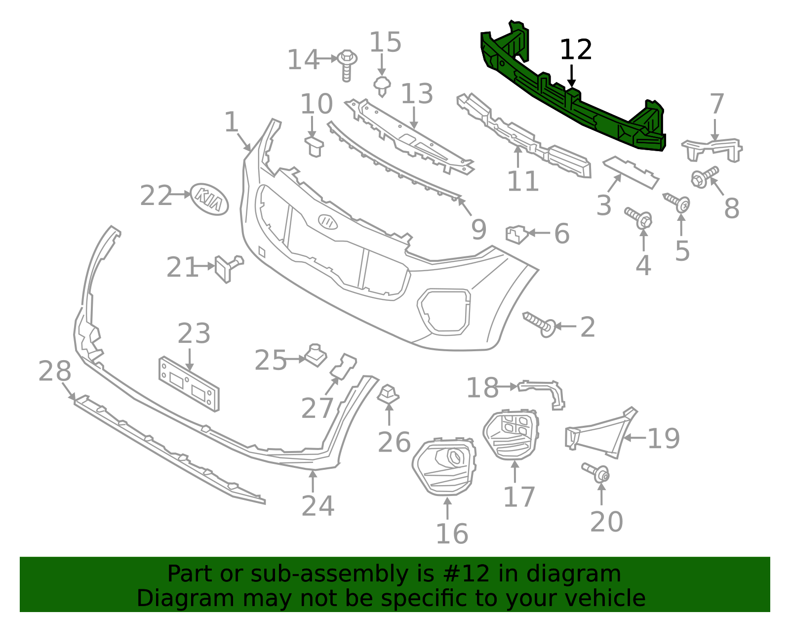 2017-2019 Kia Sportage OEM NEW 2017-2019 Kia Sportage 2.0L Engine Beam ...