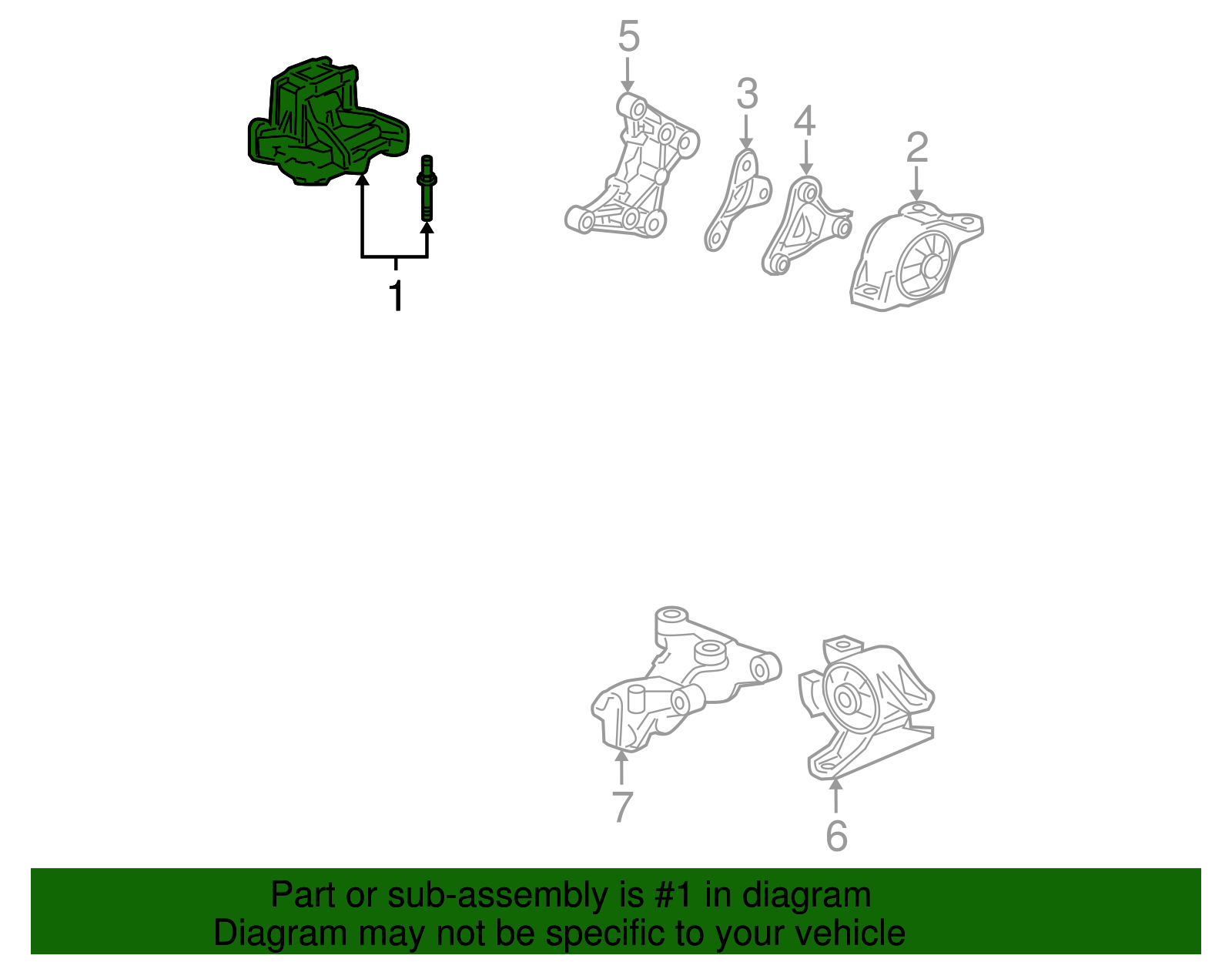 50820-SLN-A81 - Side Mount 2007-2008 Honda Fit | Honda Parts Online