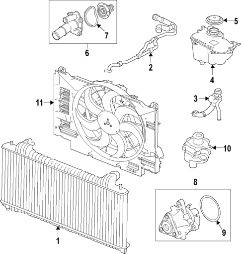 Cooling System for 2021 Jaguar F-Pace | OEM Parts Online
