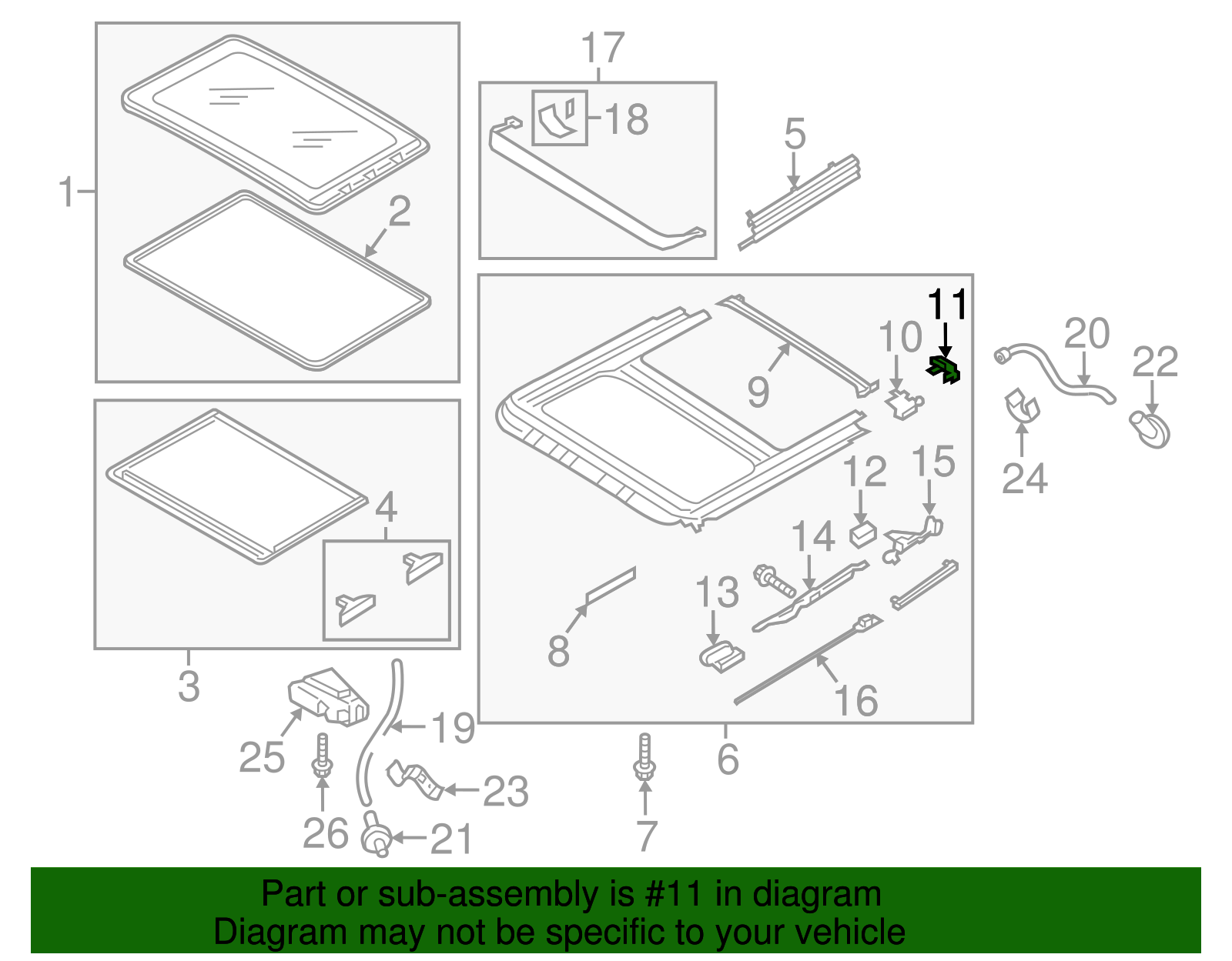 2005-2022 Volkswagen End Cap Assembly 1K0-898-200-A | VW Direct Parts